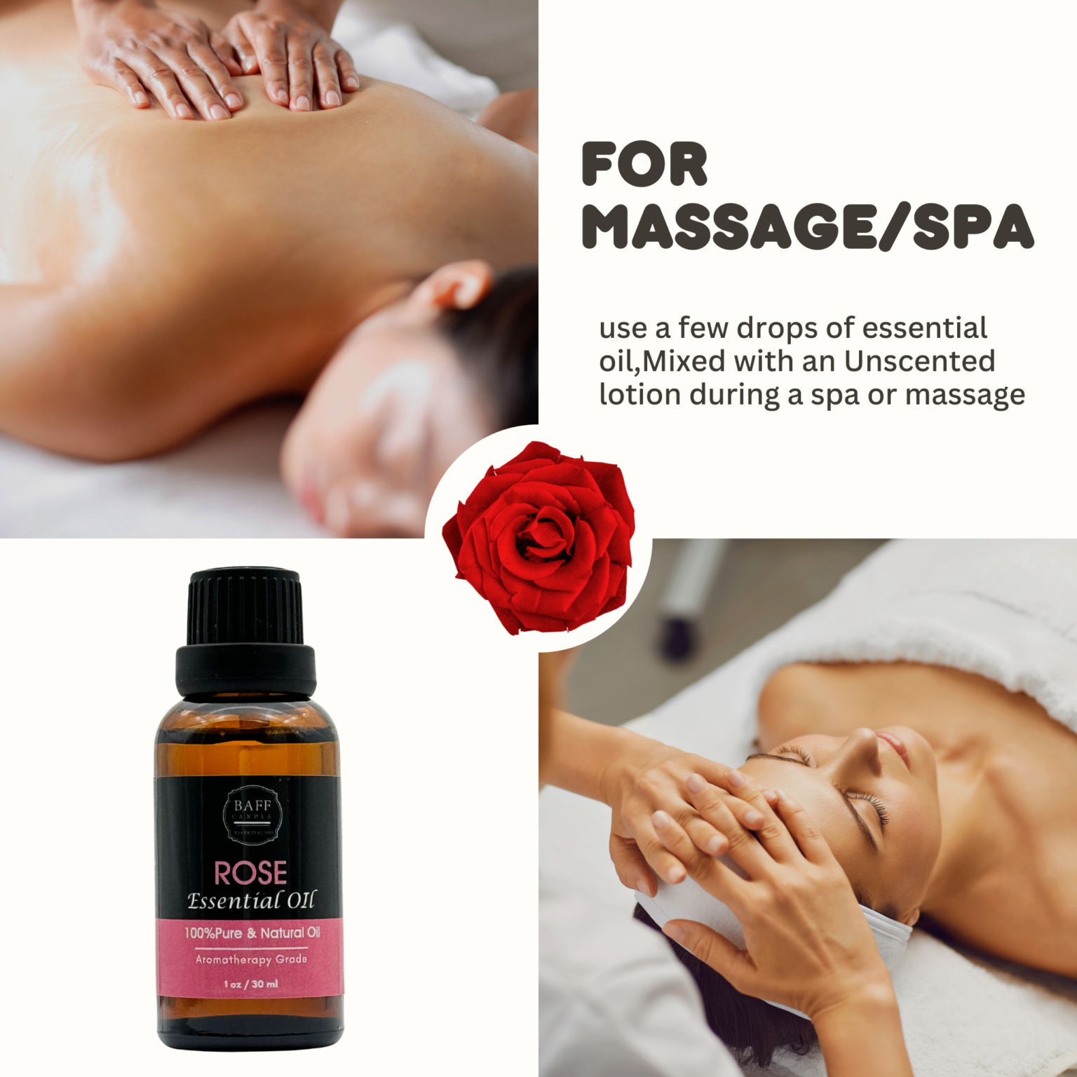 30ml Rose Essential Oil I 100% Pure & Organic.